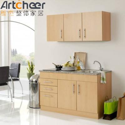 China Modern Design Small Apartment Kitchen Cabinet with Plywood Door for Modular Kitchen Furniture for sale
