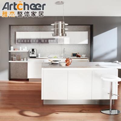 China Aluminum Modular Kitchen Cabinet with Smart Hardware and Customizable Design for sale