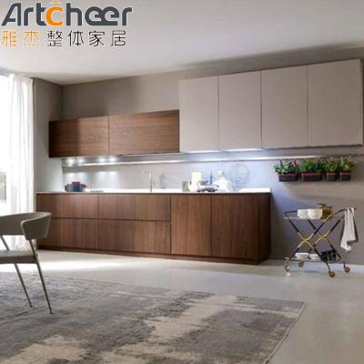 China Artcheer Custom Made Solid Wood Kitchen Cabinet Modern Stylish Modular Kitchen Cabinets for sale