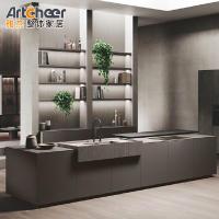 China Modern Design Kitchen Cabinet with Adjustable Cabinet Rack and Customized Color Modular Kitchen Furniture for sale