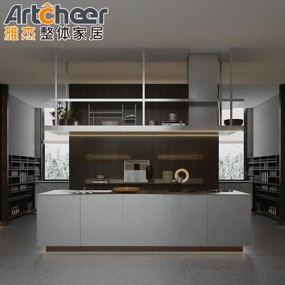 China Modern Customized Size Kitchen Cabinet with Eco-Friendly Material and 3 Years Guarantee for sale