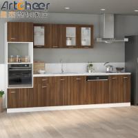 China Particle Board Kitchen Cabinets with Paint Finish for Industrial Style Modular Kitchen Furniture for sale