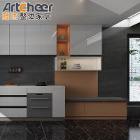 China Modern High Gloss Lacquer Finish Kitchen Cabinet with Customized Size and Eco-Friendly Material for sale