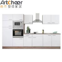 China Modern Kitchen Cabinet with Melamine Finish Plywood Carcase and Customized Size for sale