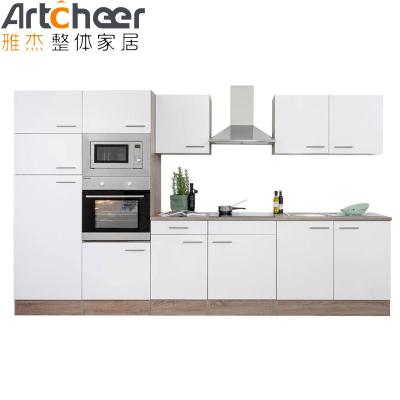 China Modern Kitchen Cabinet with Melamine Finish Plywood Carcase and Customized Size for sale