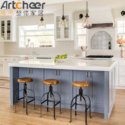 China Modern Kitchen Island with Plywood and Solid Wood Structure Customizable Size and Color for sale