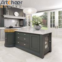 China Prefabricated Solid Shaker Design Kitchen Island with Eco-Friendly Material and Modular Kitchen Cabinet for sale