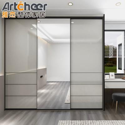 China Modern Stylish Design Wardrobe with Customized Size and Eco-Friendly Material for Bedroom Furniture for sale