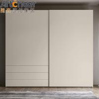China Sliding Closet Doors with Melamine Finish in Italian Minimalist Style and Customized Size for sale