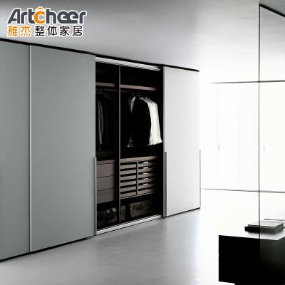 China Modern Stylish Sliding Door Wardrobe with Customized Size and Eco-Friendly Material for sale