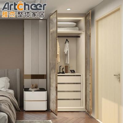 China Modern Stylish Customized Size Wardrobe Closet with Eco-Friendly Material for sale