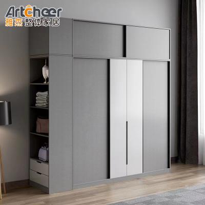 China Modern Stylish Customized Size Wardrobe Closet with Durable Design for Bedroom for sale