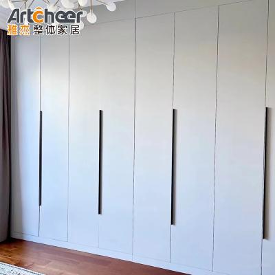 China Modern Stylish Design Wardrobe Closet with Melamine Finish and Customized Size for sale