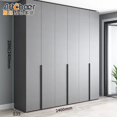 China Modern Stylish Eco-Friendly Wooden Wardrobe Closet with Customized Size and Design for sale