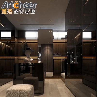 China Modern Stylish Walk-In Wardrobe with Eco-Friendly Material and Custom Size for Bedroom for sale