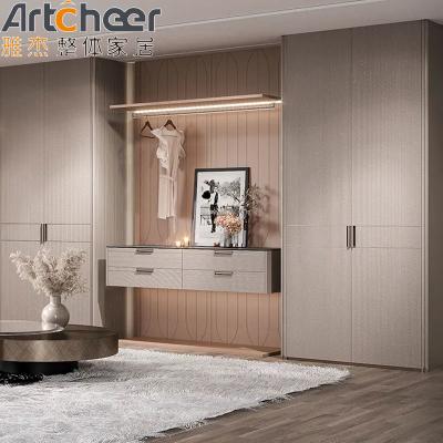 China Modern Stylish Eco-Friendly Walk-In Wardrobe with Customized Size and Dresser Cabinet for sale