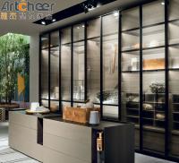 China Custom Design Walk In Wardrobe with Glass Door and Multiple Drawers for Modern Homes for sale
