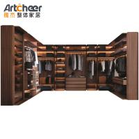 China Modern Stylish Walk In Wardrobe with Customized Size and Eco Friendly Material for Luxury Apartments for sale