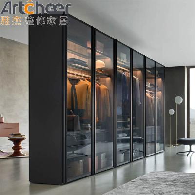 China Modern Design Walk-In Wardrobe with Customized Size and Melamine Material for Home and Hotel for sale