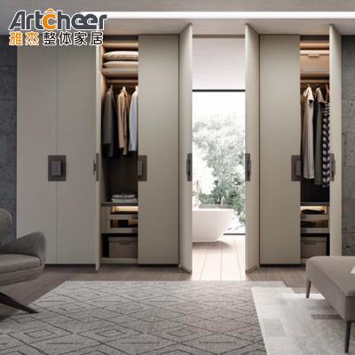 China French Style Custom Size Solid Wood Walk-In Wardrobe Closet for Luxury Bedroom for sale