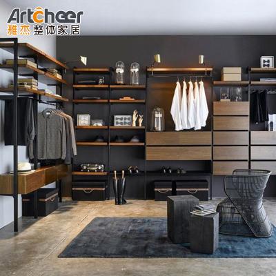 China Pole System Walk In Wardrobe with Modern Design and Custom Size Closet for sale