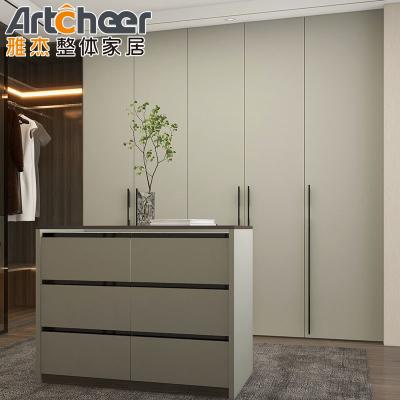 China Modern Design Customized Size Walk-in Wardrobe with Eco-Friendly Material for sale