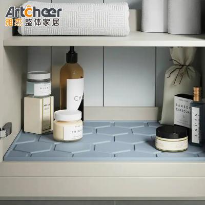 China Freestanding Bathroom Vanity Cabinet with Quartz Stone Table Top Eco-Friendly and Soft Closing Design for sale