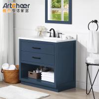 China Floor Standing Eco-Friendly Bathroom Vanity Cabinet with Soft Closing Drawers for Modern Bathrooms for sale