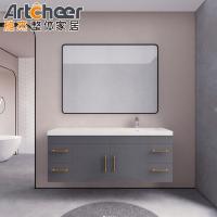 China Wall Mounted Water Resistant Eco-Friendly Bathroom Vanity Cabinet with Vanity Combo for sale