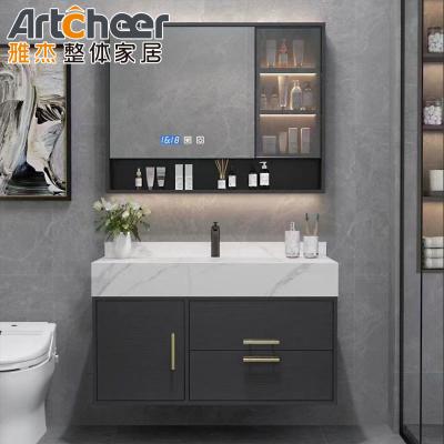 China Chinese Design Bathroom Vanity with Smart Mirror and Wall-mounted Installation for sale