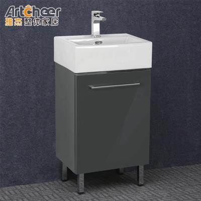 China Minimalist Design Water Resistant Eco-Friendly Bathroom Vanity Combo with Smart Mirror for sale