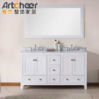 China Modern Wall Mounted Bathroom Vanity with Customized Size and Eco Friendly Material for sale