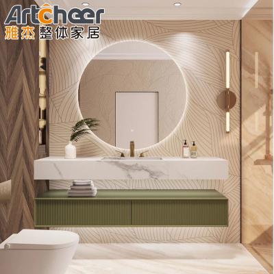 China Modern Waterproof Bathroom Vanity Cabinet with Customized Design and Durable Materials for sale