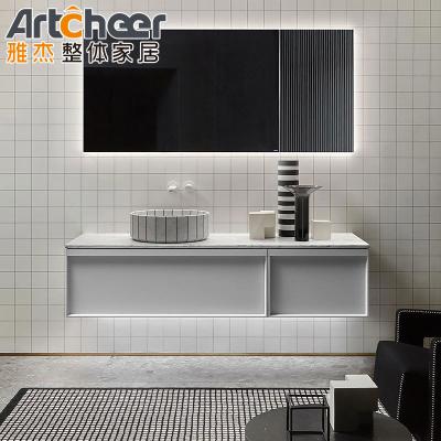 China Modern Wall-mounted Bathroom Vanity Combo with Customized Color and Contemporary Design for sale
