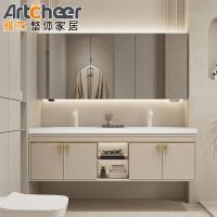 China Modern Design Wall-mounted Bathroom Vanity Combo with Customized Color Options for sale