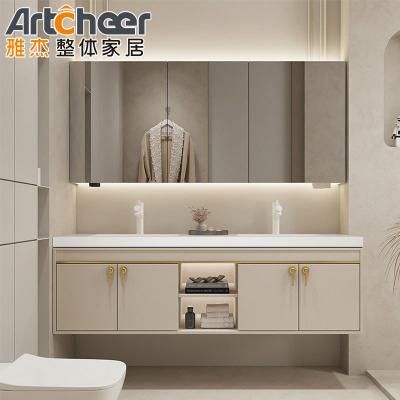 China Modern Design Wall-mounted Bathroom Vanity Combo with Customized Color Options for sale