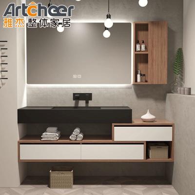 China European Style Modern Design Bathroom Vanity with Eco-Friendly Material and Customizable Options for sale