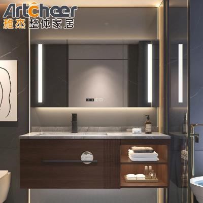 China Modern Wall-mounted Waterproof Bathroom Vanity Combo with Customized Design for sale