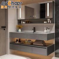 China Artcheer Modern Water Resistant Bathroom Vanity Combo with Smart Mirror and Eco-Friendly Plywood for sale