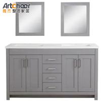 China Modern Double Sink Bathroom Vanity Combo with Customized Color Options for sale