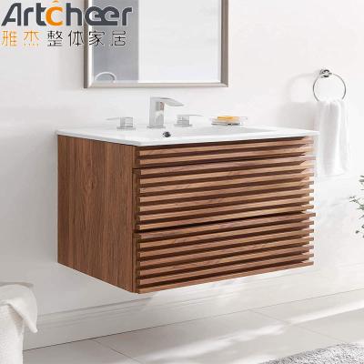 China Modern Water Resistant Eco-Friendly Bathroom Vanity Combo with Soft Closing Drawers for sale
