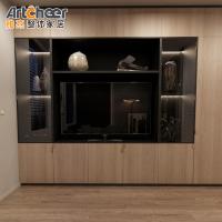 China Modern Customized Size TV Cabinet with Eco-Friendly Material and Adjustable Height for Living Room for sale