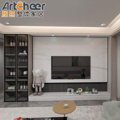 China Modern Stylish TV Cabinet with Customized Size and Eco Friendly Material for Living Room for sale