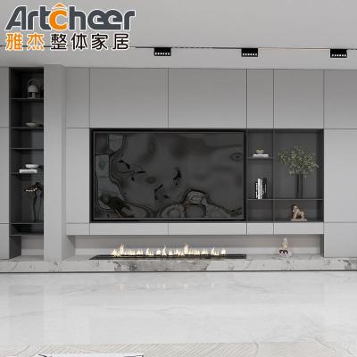 China Adjustable Height Extendable Wall Mounted TV Cabinet with Customized Size for Living Room for sale