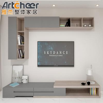 China Modern Adjustable Height TV Cabinet with Customized Size and Eco Friendly Material for sale