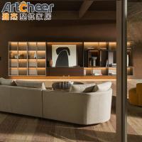 China Modern Adjustable Height TV Cabinet with Customized Size and Eco Friendly Material for Living Room for sale