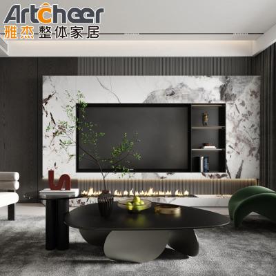 China Modern Adjustable Height TV Cabinet Stand with Customized Size and Eco Friendly Material for sale