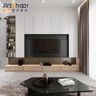 China Modern Stylish TV Cabinet Wall Mounted with Customized Size and Eco Friendly Material for sale