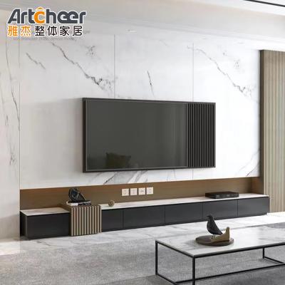 China Customized Size Eco Friendly Adjustable Height TV Cabinet and Wall Mounted Stand for Modern Living Rooms for sale