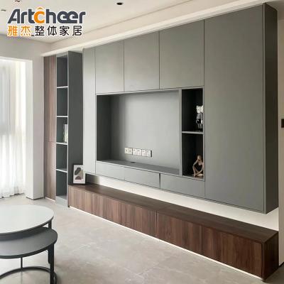 China Modern Stylish TV Cabinet with Customized Size and Eco Friendly Material for Bedroom and Living Room for sale